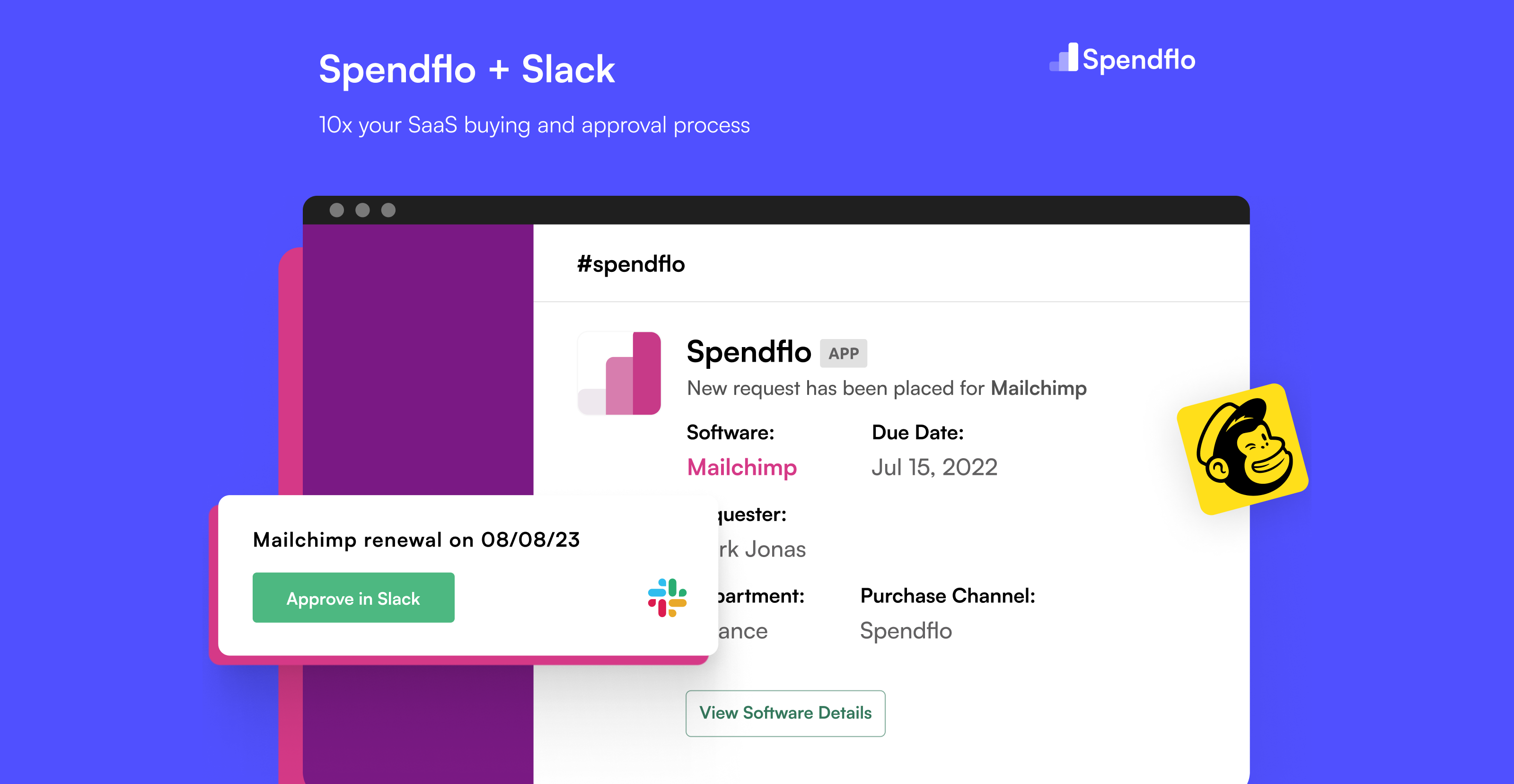 Spendflo + Slack : Where work happens, faster
